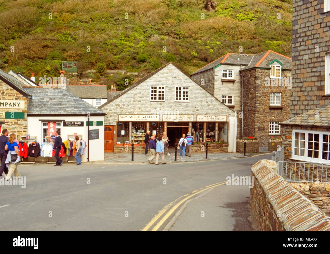 Boscastle village street hi-res stock photography and images - Alamy