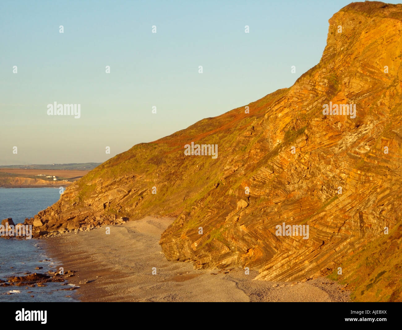 Millook Haven Atlantic Heritage Coast Cornwall England United Kingdom ...