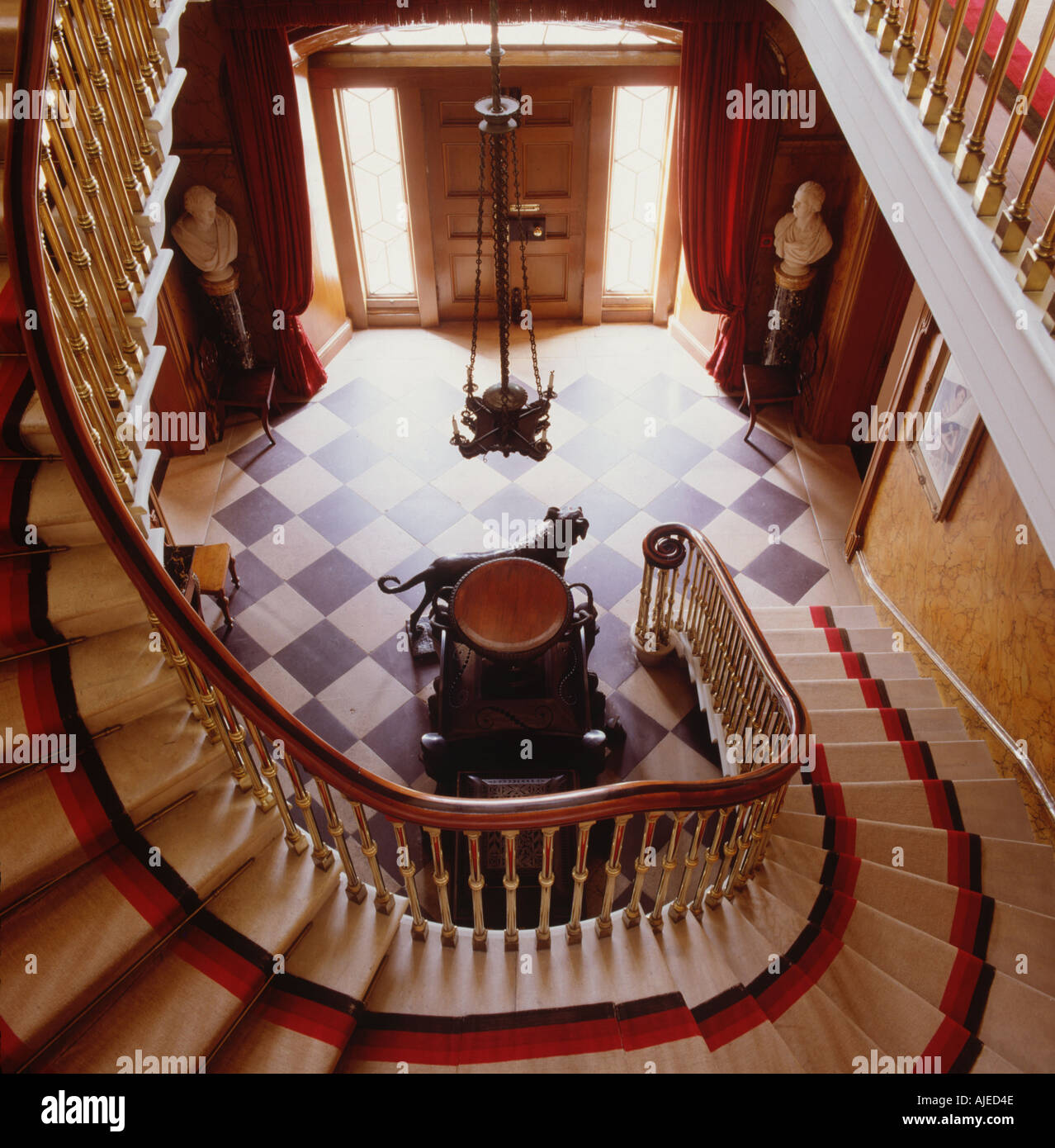 Staircase country house hi-res stock photography and images - Alamy