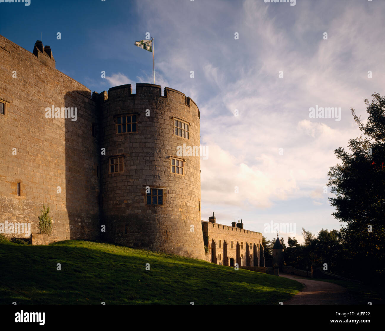 The west elevation of Chirk Castle Wrexham Wales Stock Photo - Alamy