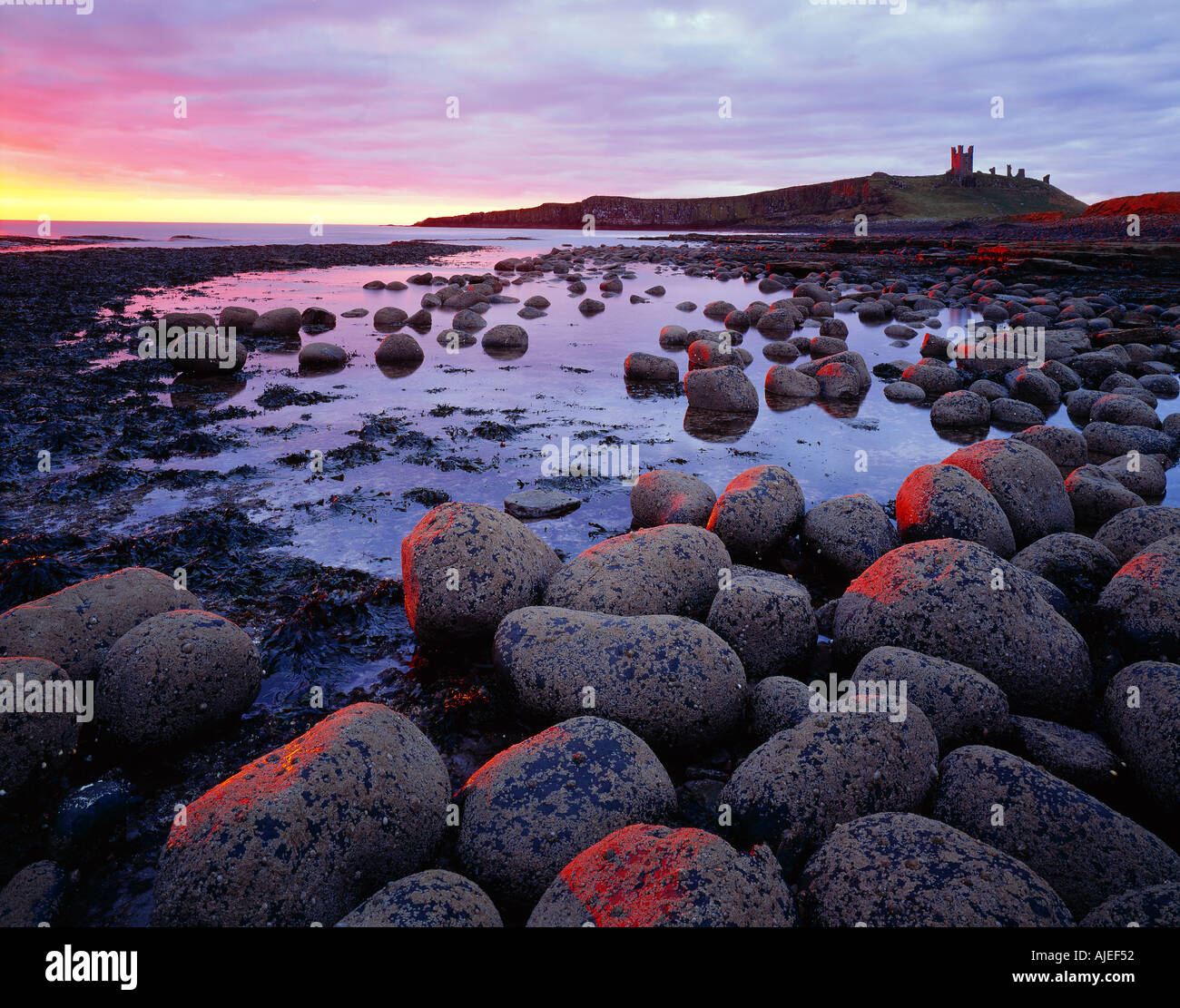 Dunstanburgh Castle Northumberland Stock Photo - Alamy