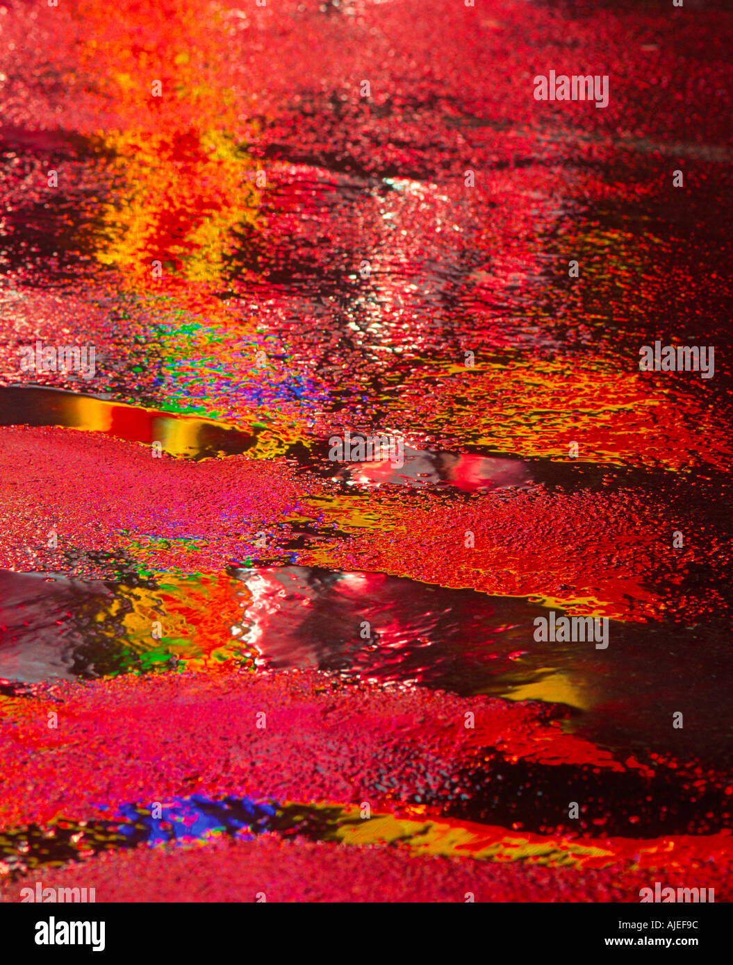 Rain soaked street hi-res stock photography and images - Alamy