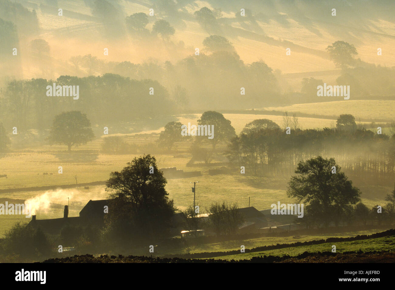 Farmhouse in Danby Dale in North York Moors National Park Stock Photo ...