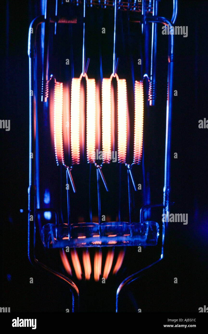 Filament of high wattage light bulb Stock Photo - Alamy