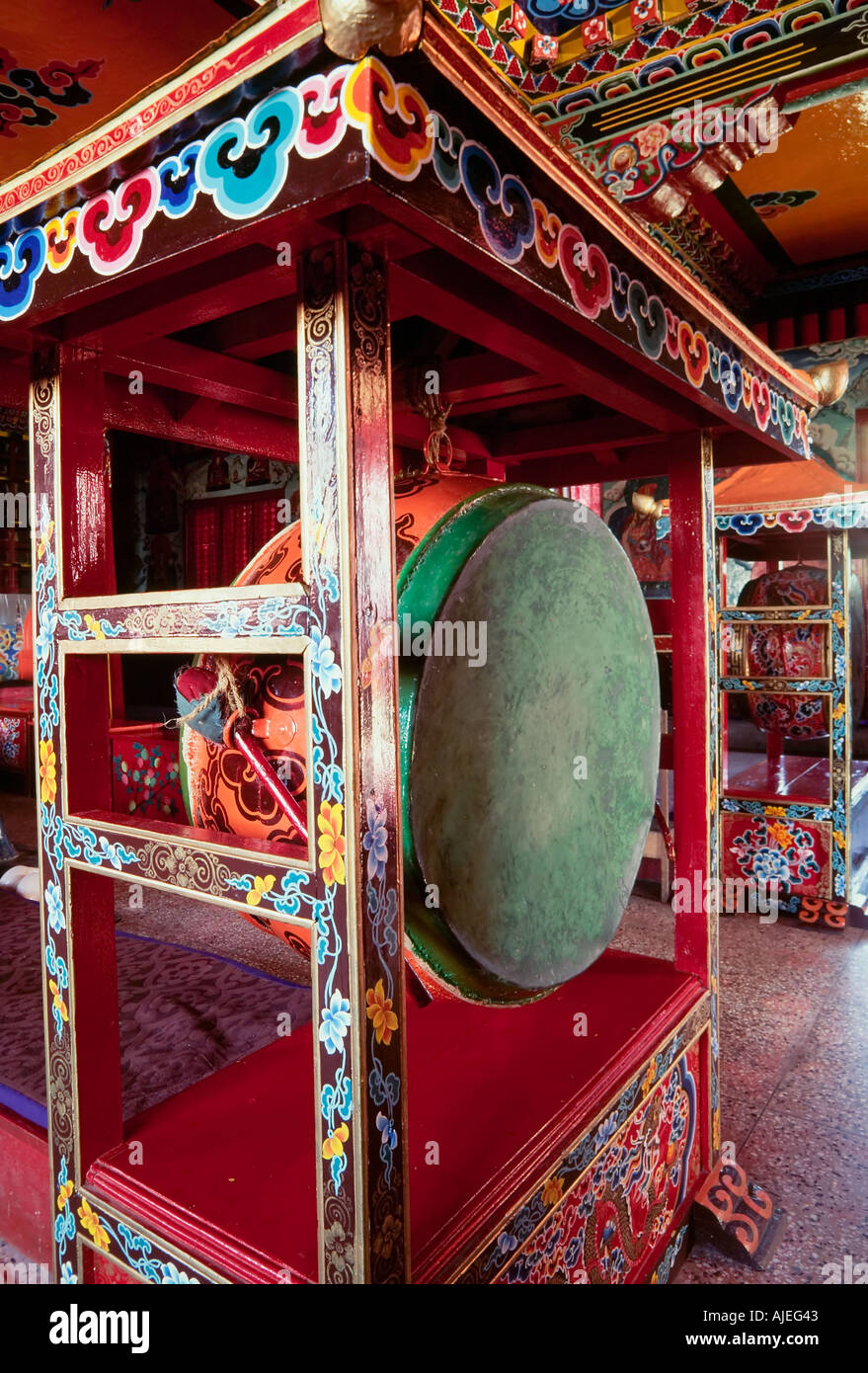 Sikkim India Asia Rumtek Tibetan monastery Stock Photo - Alamy