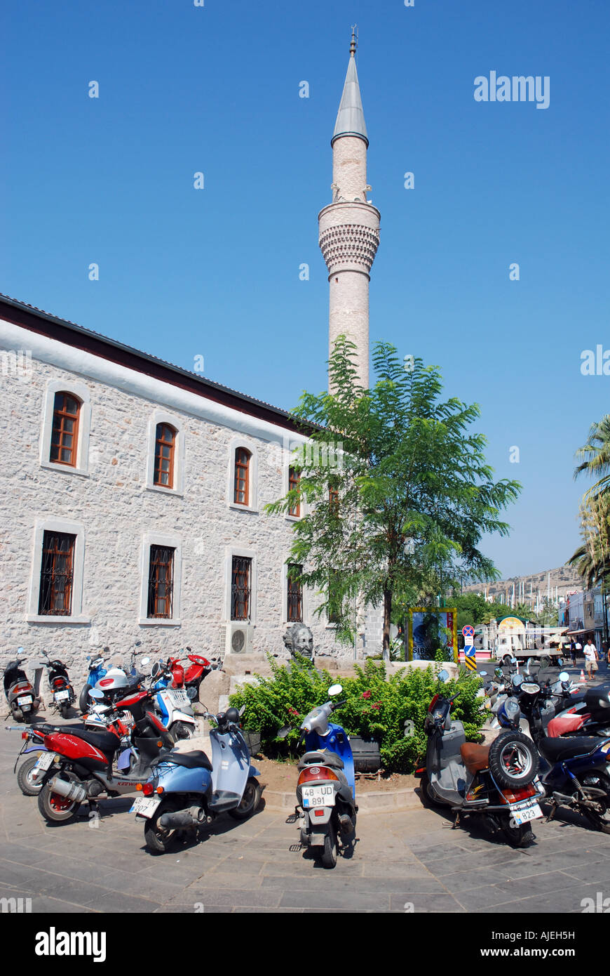 Scooters in Bodrum, Turkey Stock Photo - Alamy