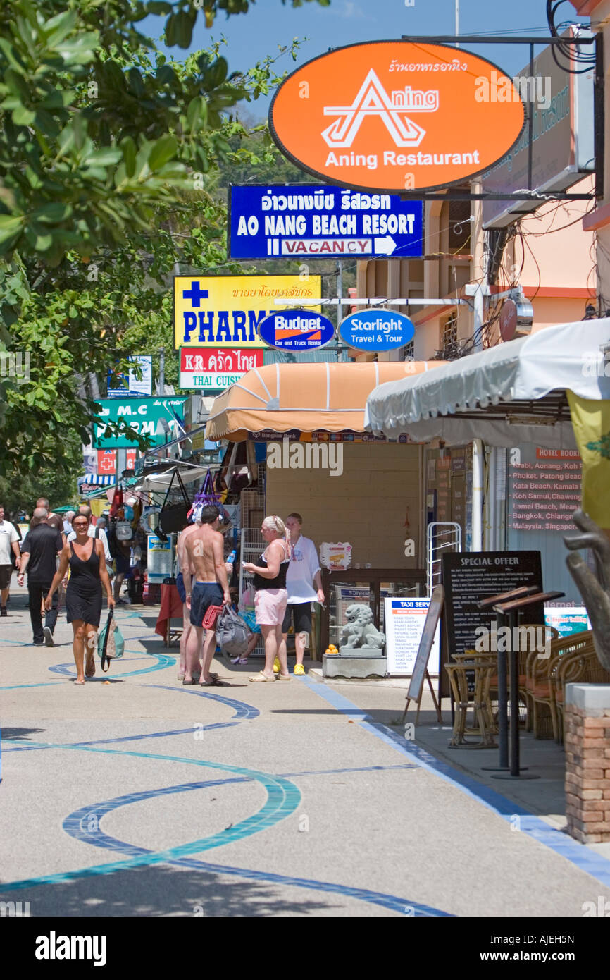 Street scene ao nang krabi hi-res stock photography and images - Alamy
