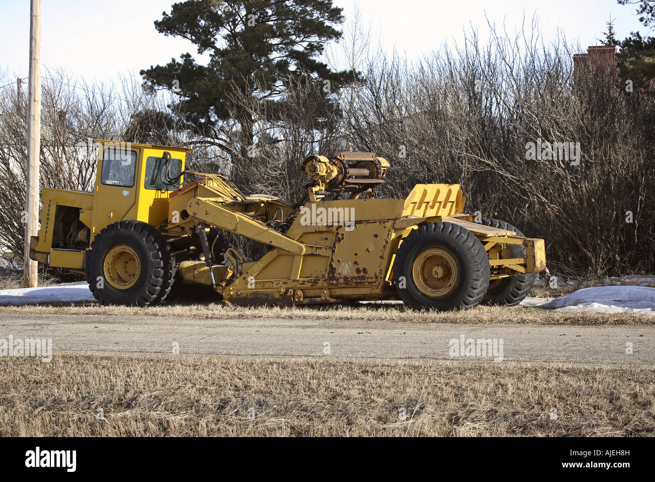 Old scrapper parked beside road Stock Photo - Alamy