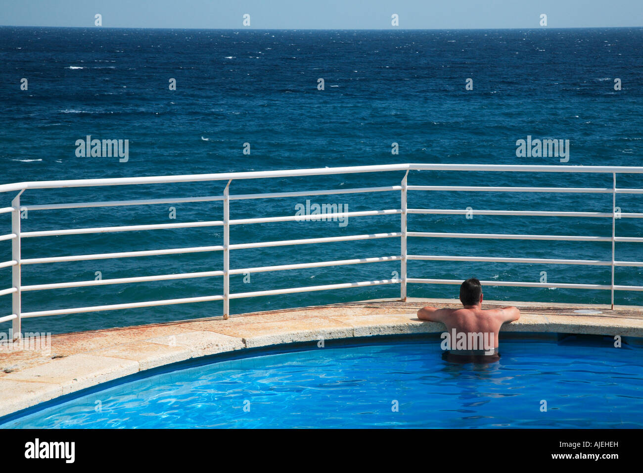 Alone in the swimming pool spain hi-res stock photography and images ...