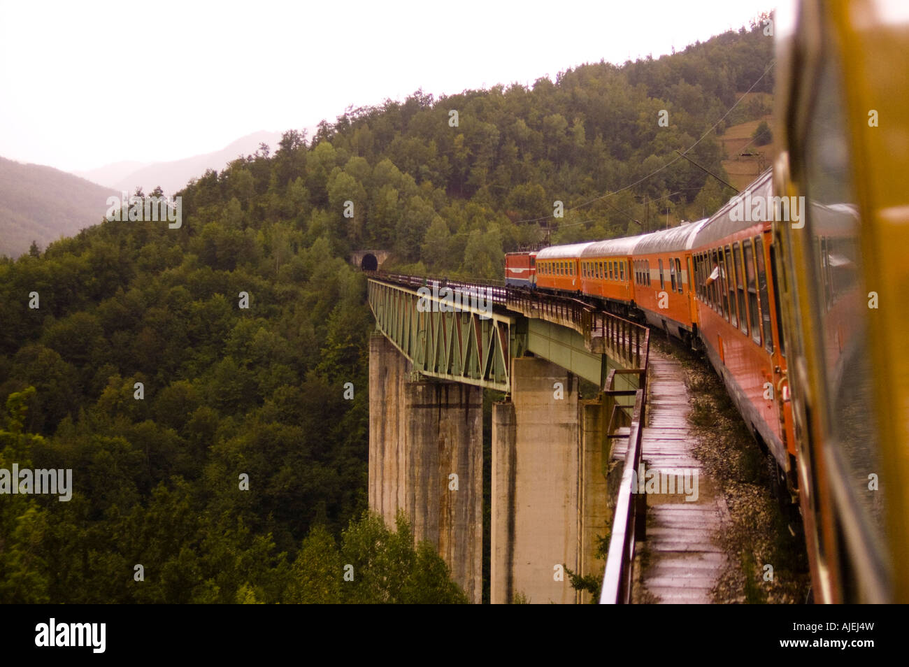 Rail bridge, Montenegro Stock Photo - Alamy