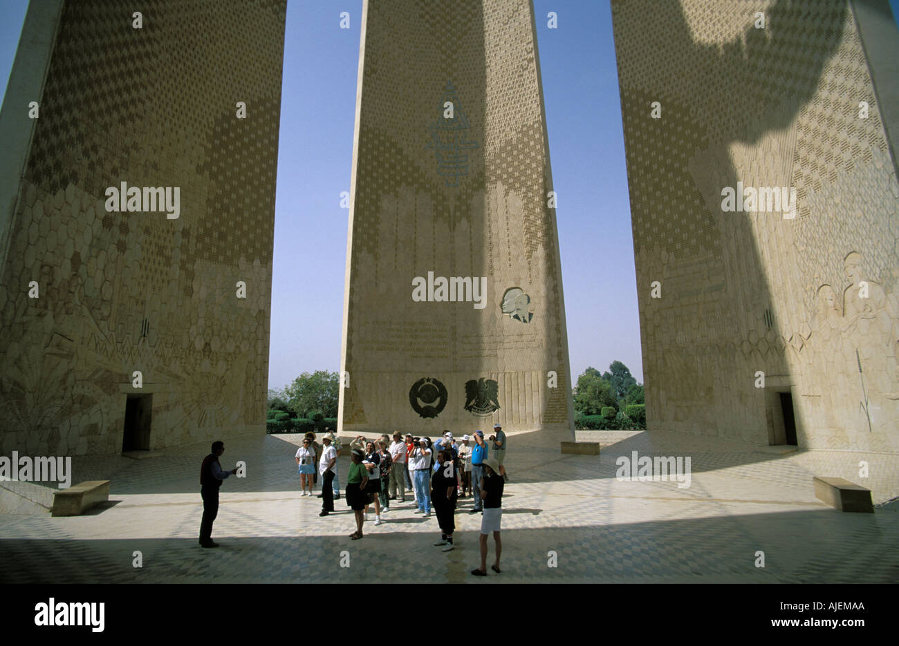 Aswan Soviet Egyptian monument Stock Photo - Alamy