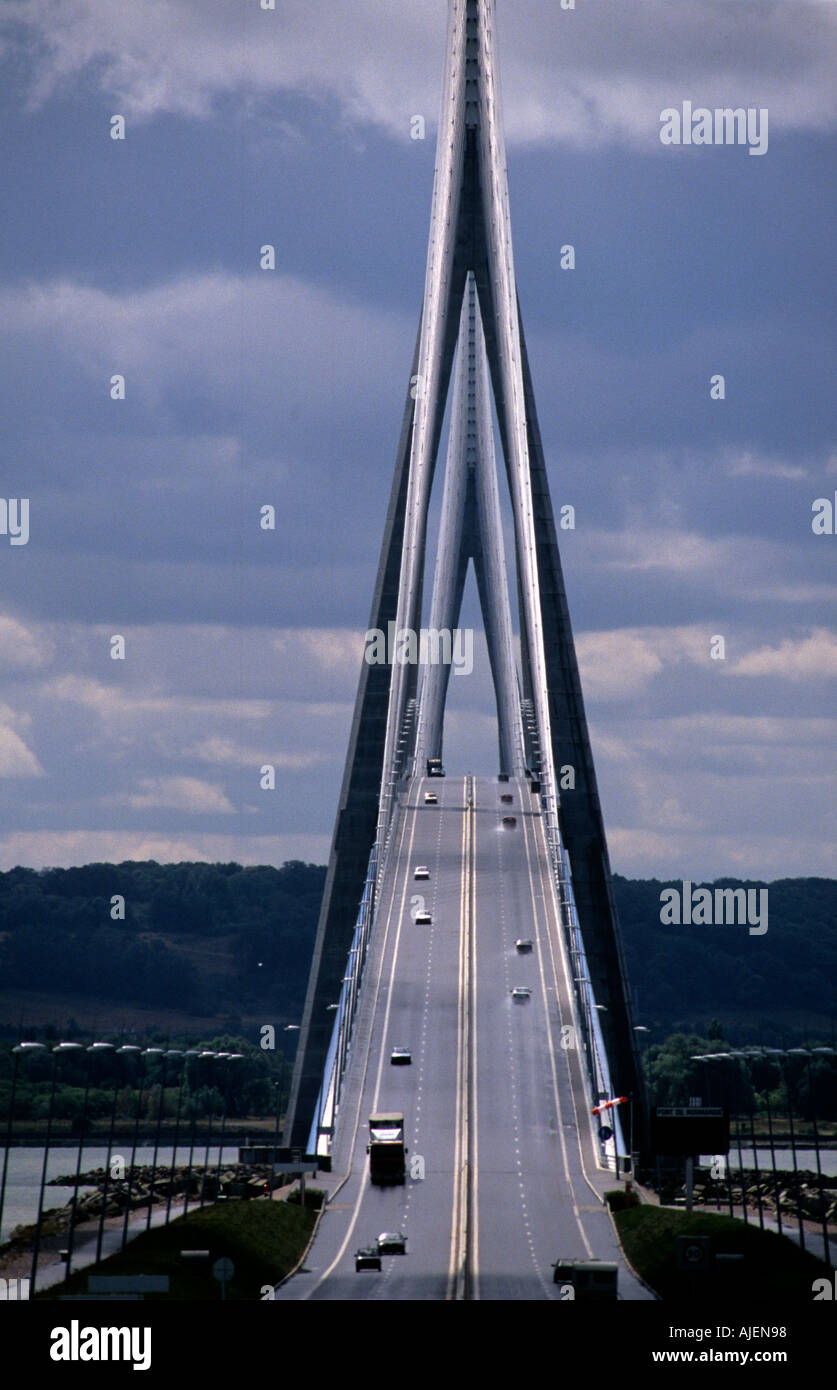 PONT DE NORMANDIE NORMANDY BRIDGE,France Stock Photo - Alamy