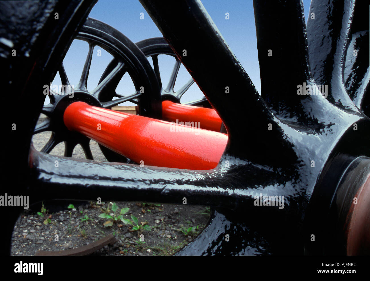 Railway locomotive wheels Stock Photo - Alamy