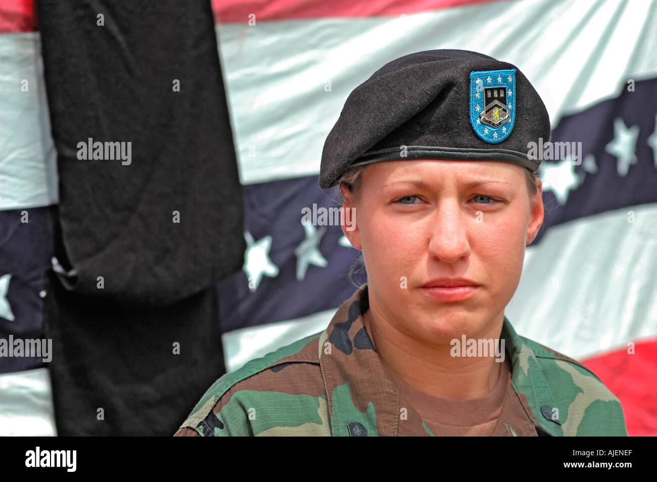 Real young Female soldier about to go to Iraq to fight an endless war ...
