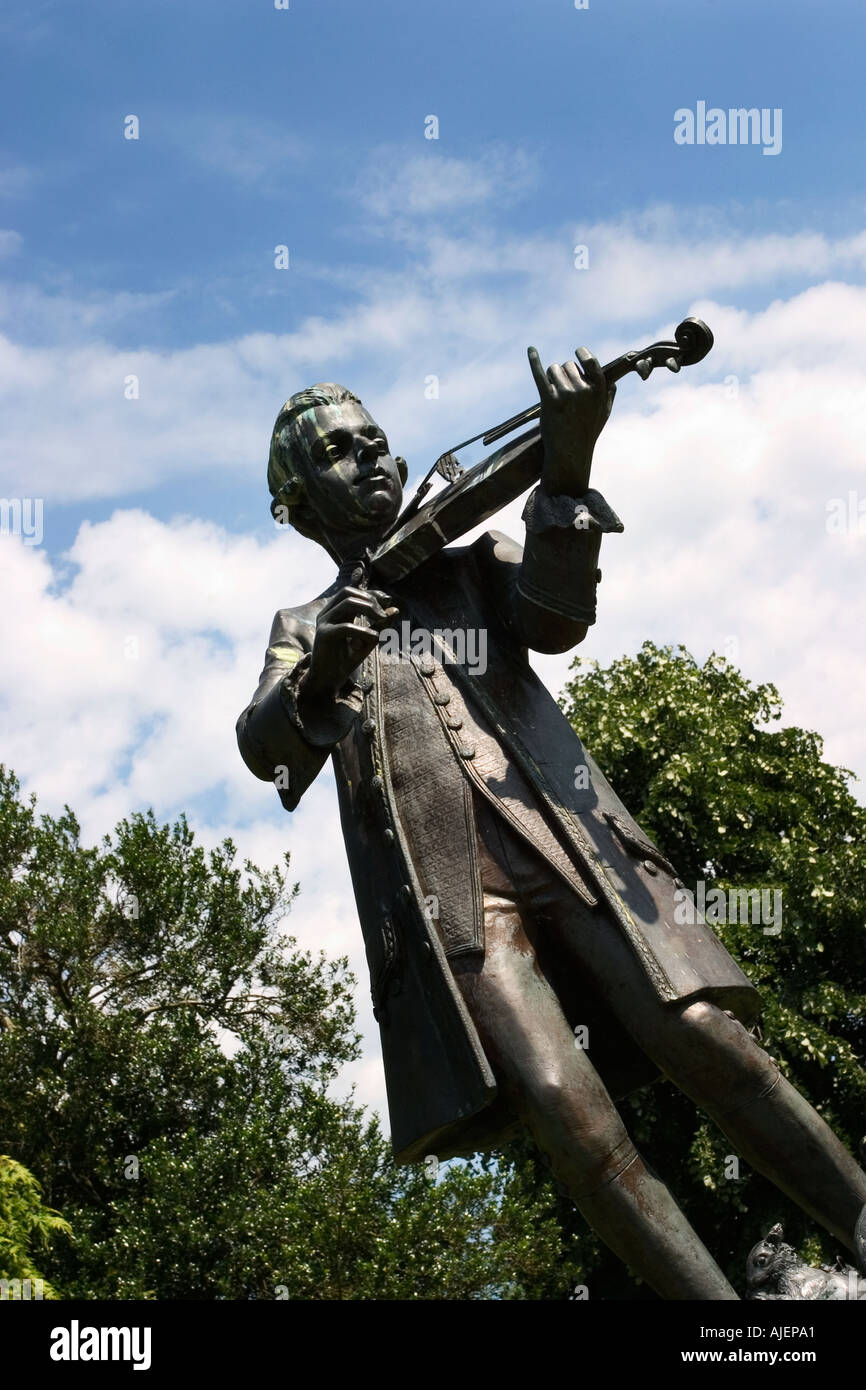 Wolfgang Mozart Playing Violin