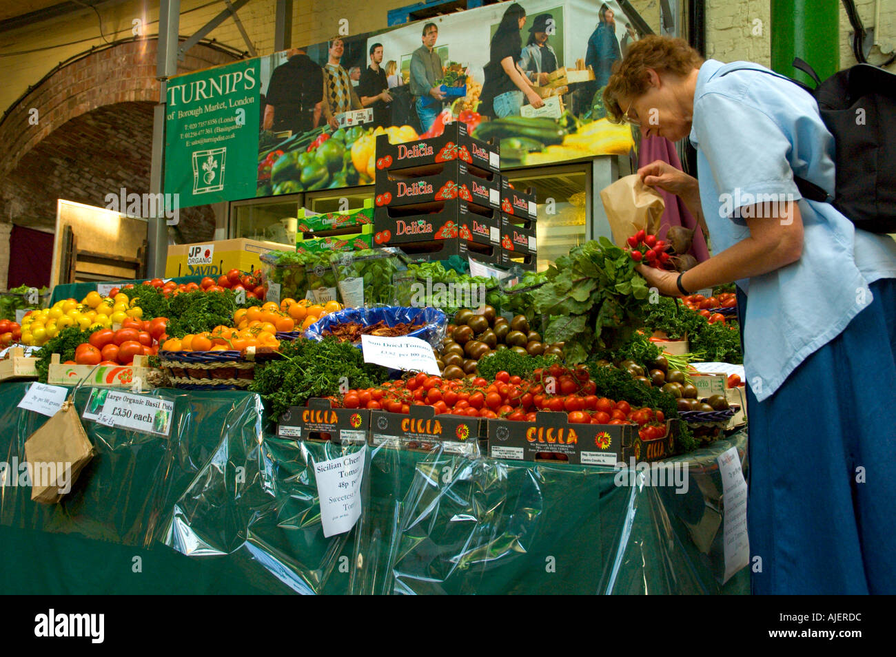 Vegetables at Borough Market London England UK Europe Stock Photo - Alamy