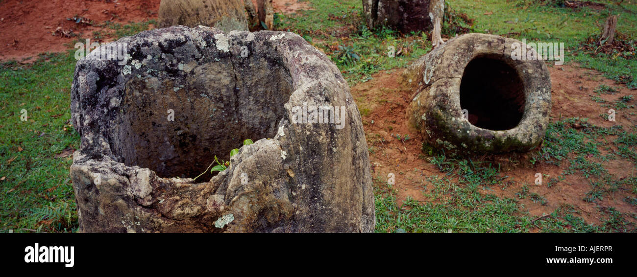 Plain of Jars field, Phonsavan, Loas Stock Photo - Alamy