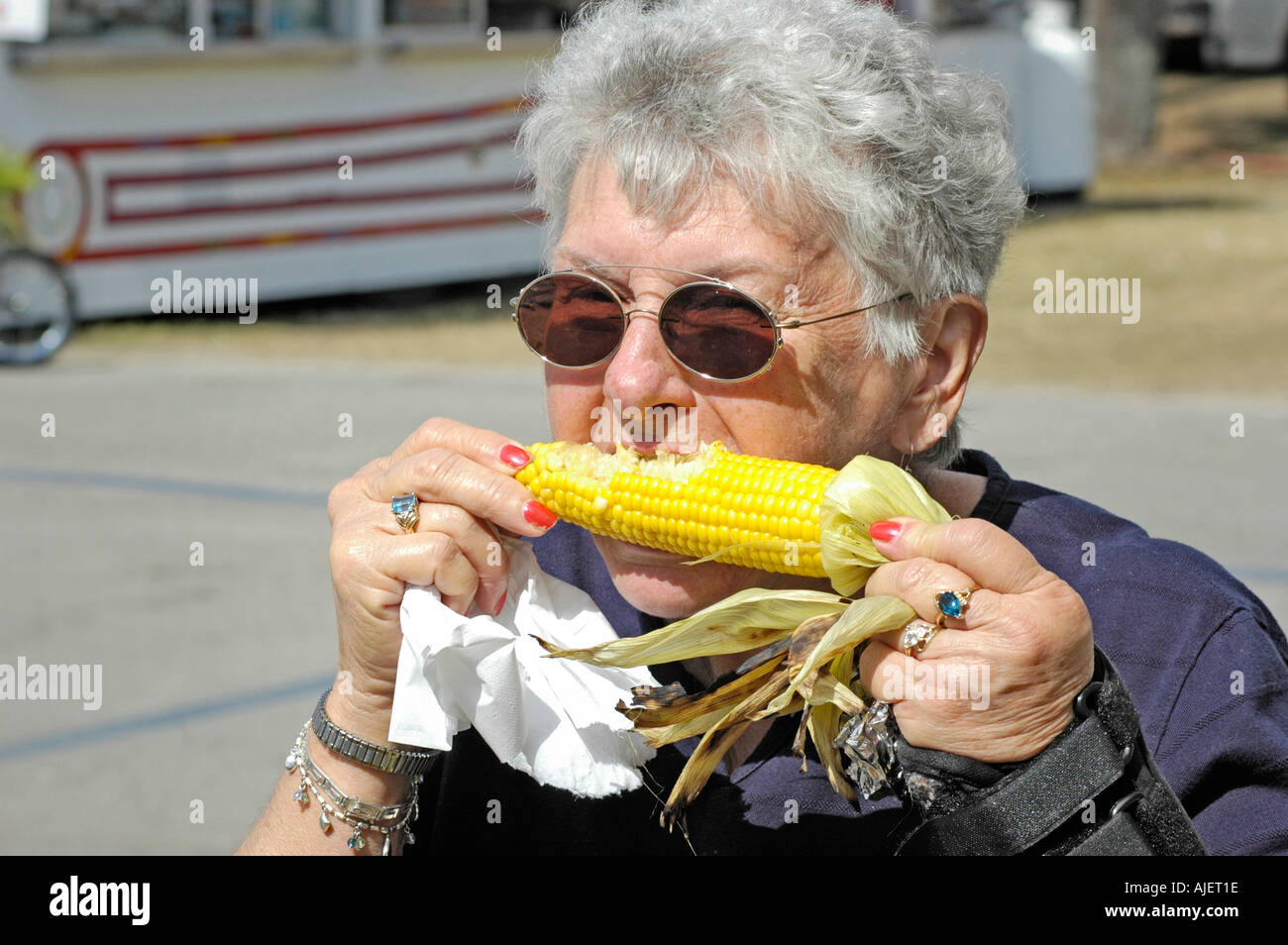 People Eating Corn