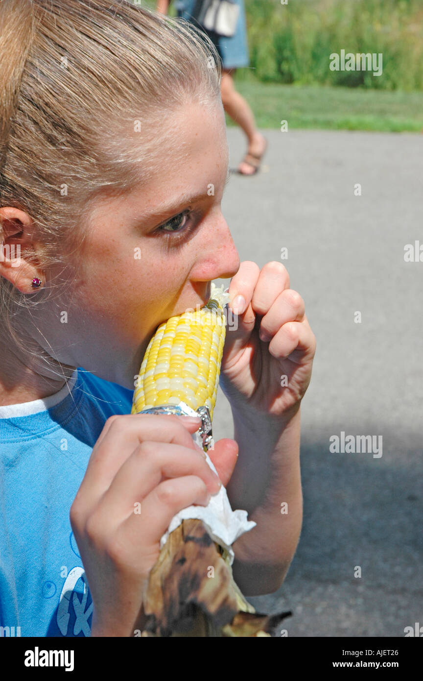 People Eating Corn