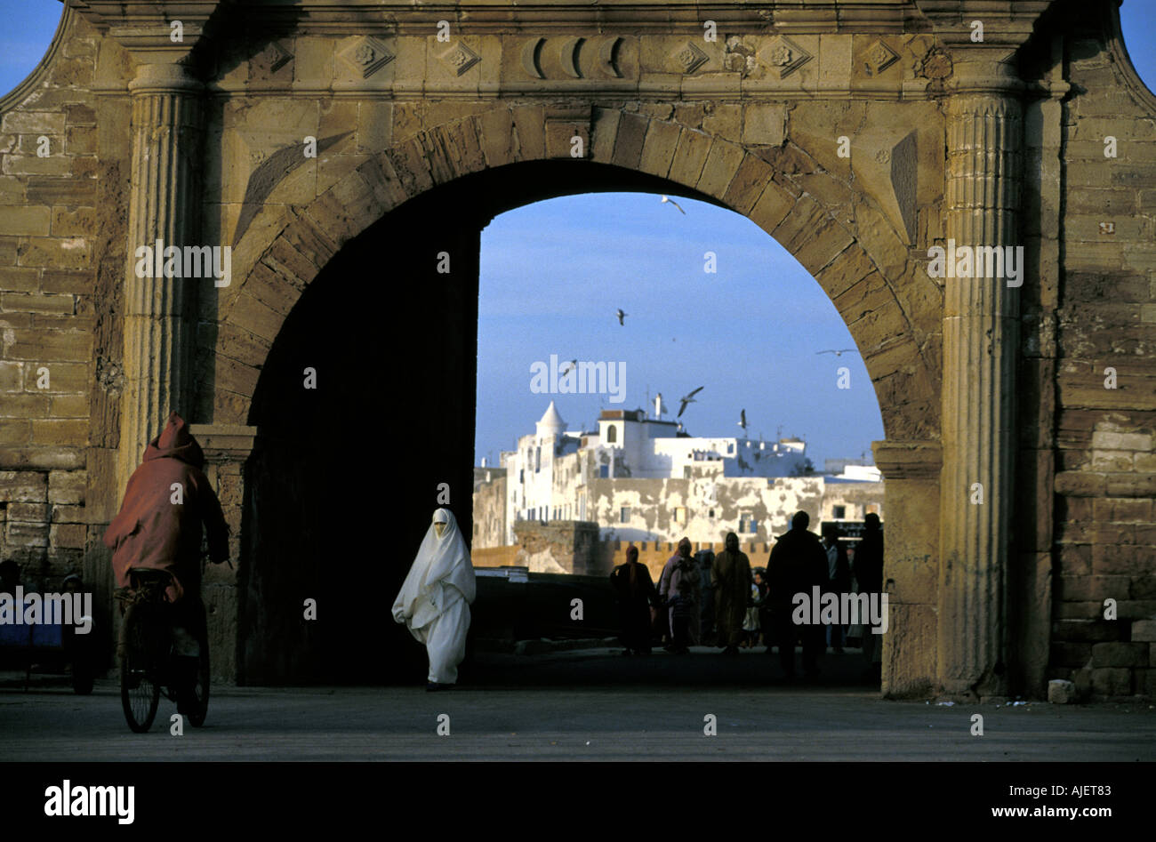 Essaouira seen through the city gate Stock Photo - Alamy