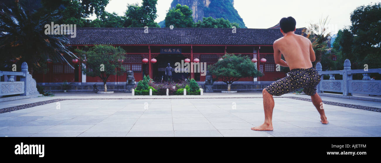 boy training Mai Thai, Yangshau, China Stock Photo - Alamy