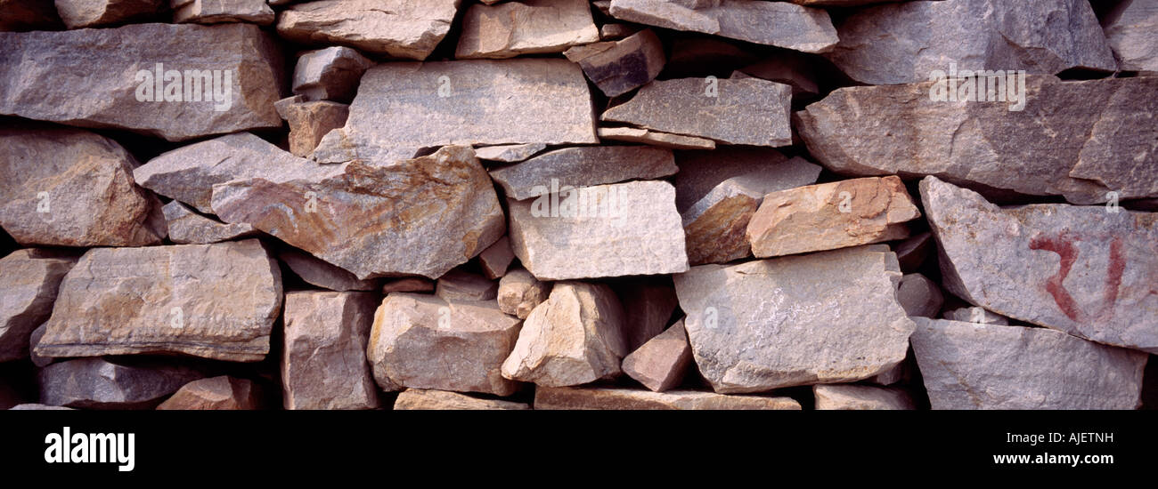 stone wall, dry wall detail Stock Photo - Alamy