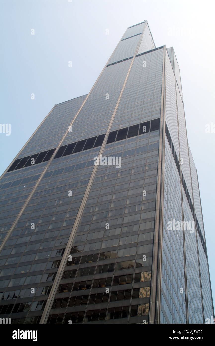 Sears Tower city center Chicago Illinois USA Stock Photo - Alamy