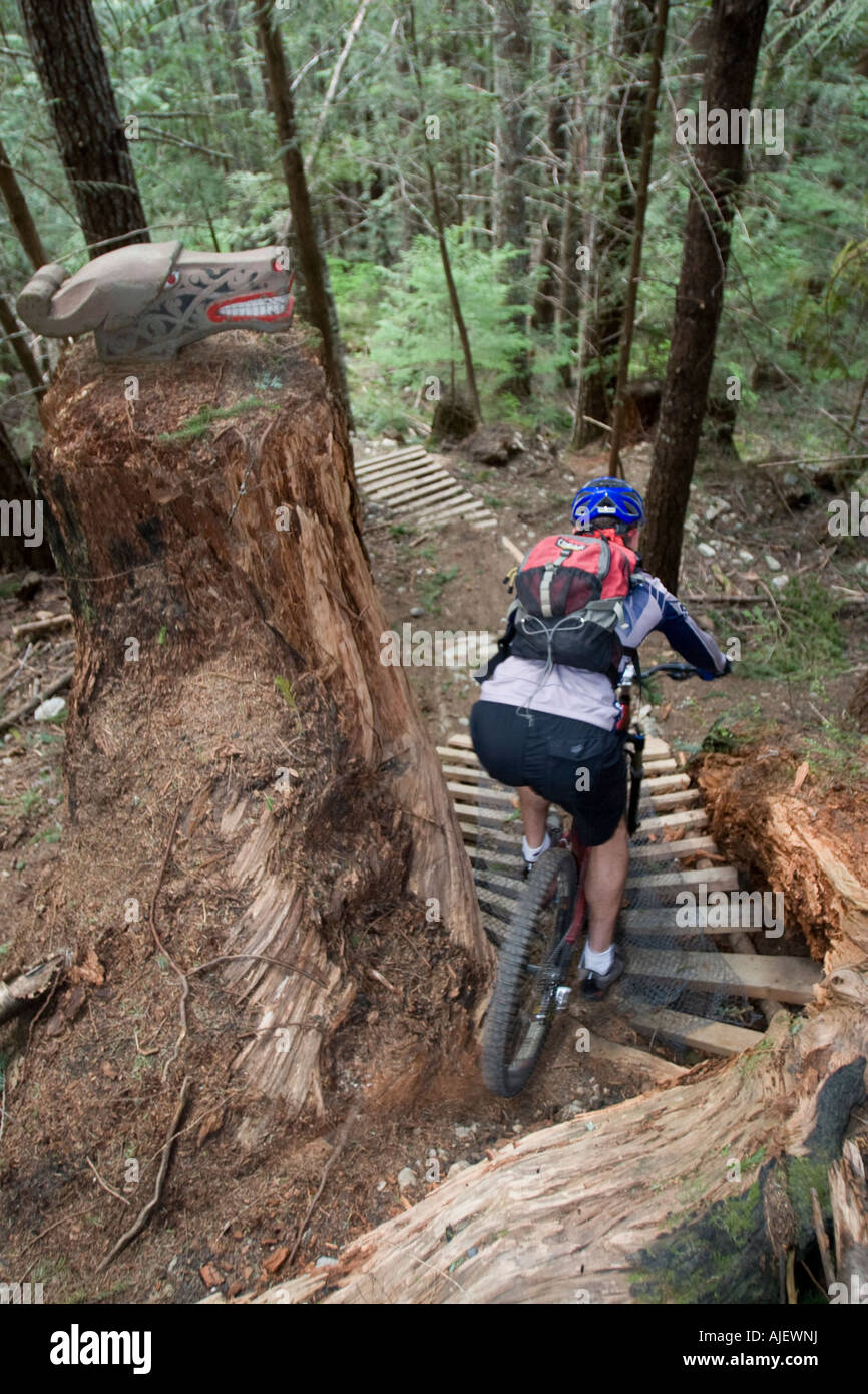 mountain biking squamish british columbia Stock Photo - Alamy