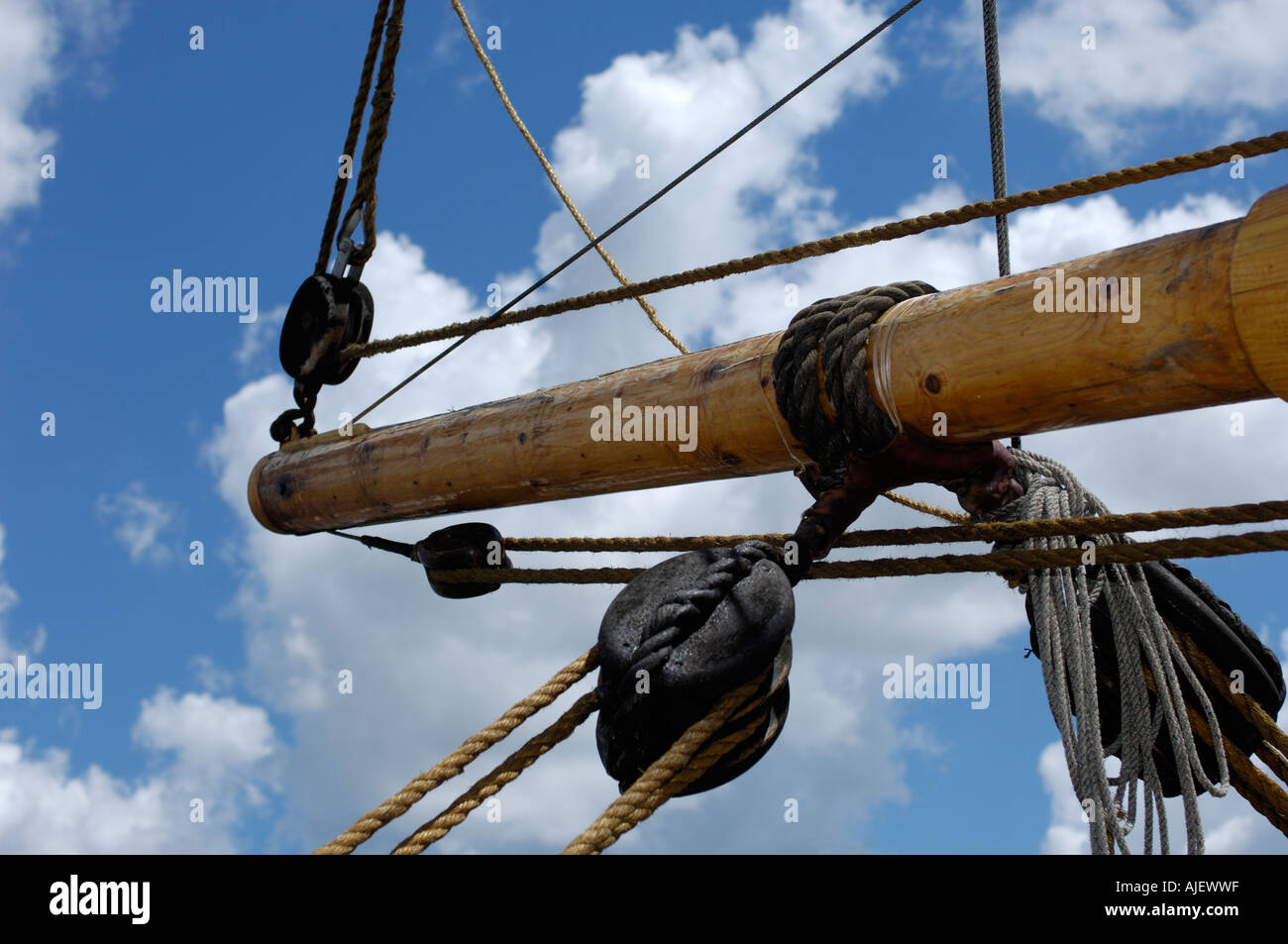 boom on the tall ship Picton Castle at the Tall Ship Celebration at Bay ...