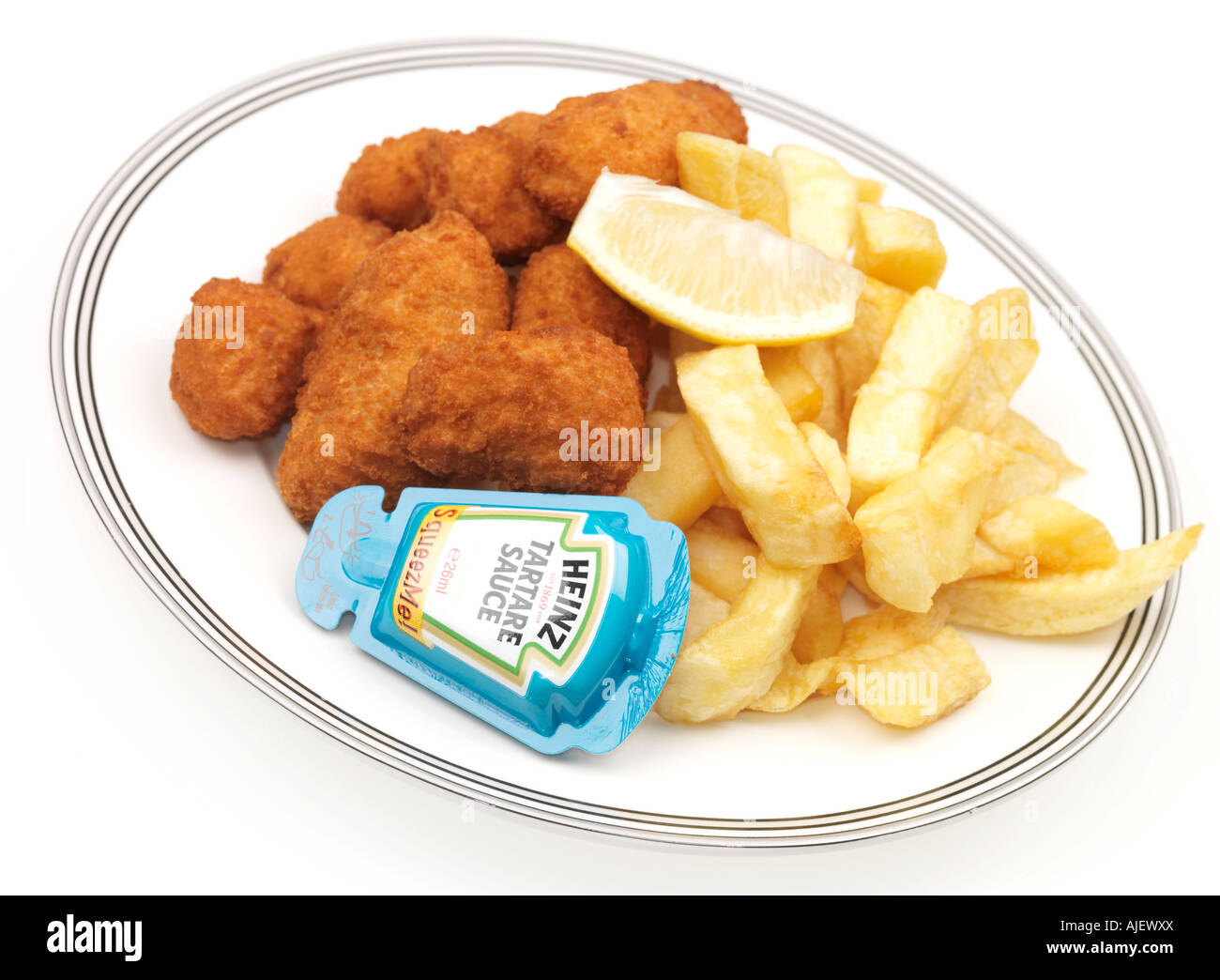 Scampi and Chips Stock Photo - Alamy