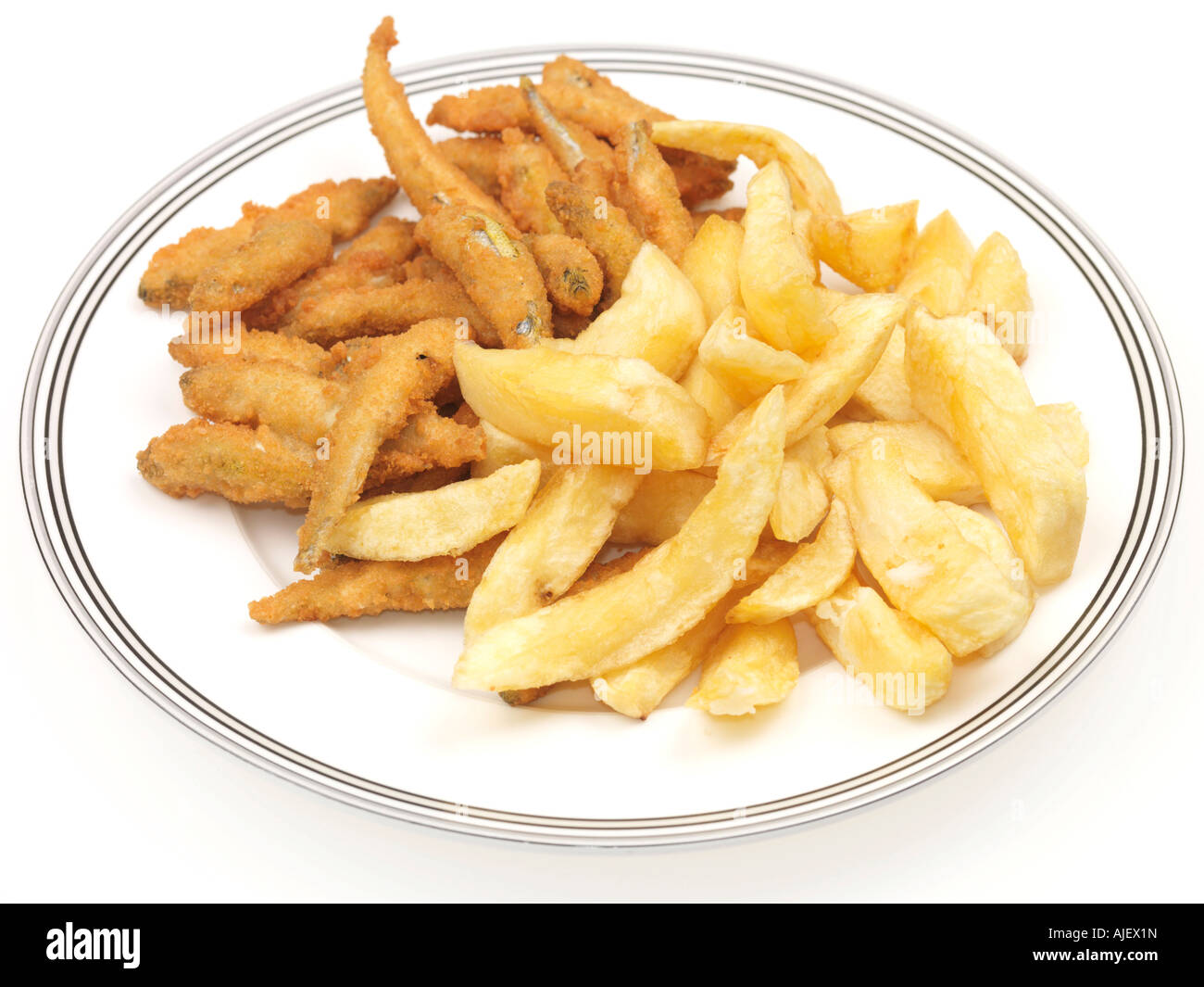 Freshly fried whitebait hi-res stock photography and images - Alamy