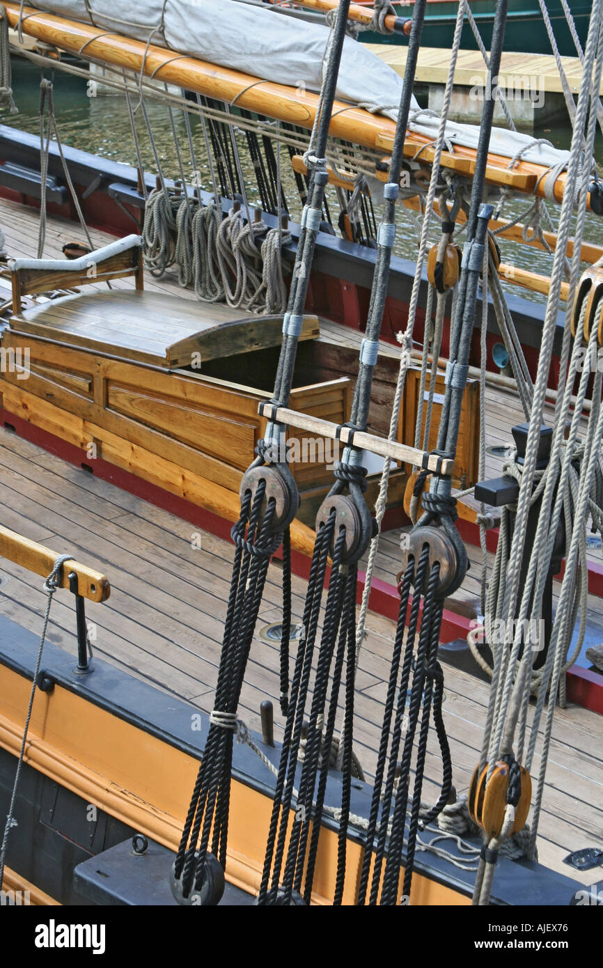 Rigging and canvas sail hi-res stock photography and images - Alamy