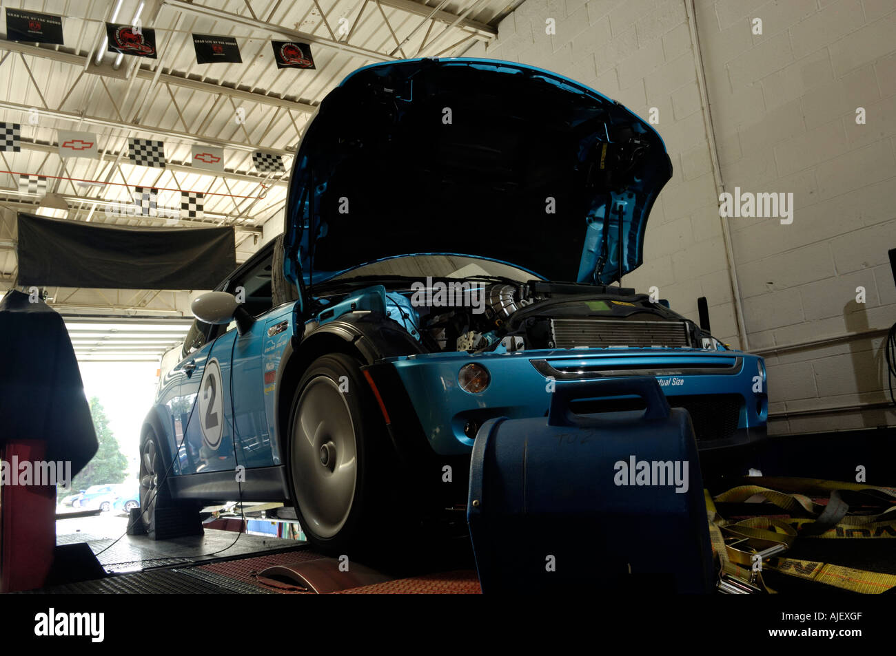 Rolling road test dynamometer hi-res stock photography and images - Alamy