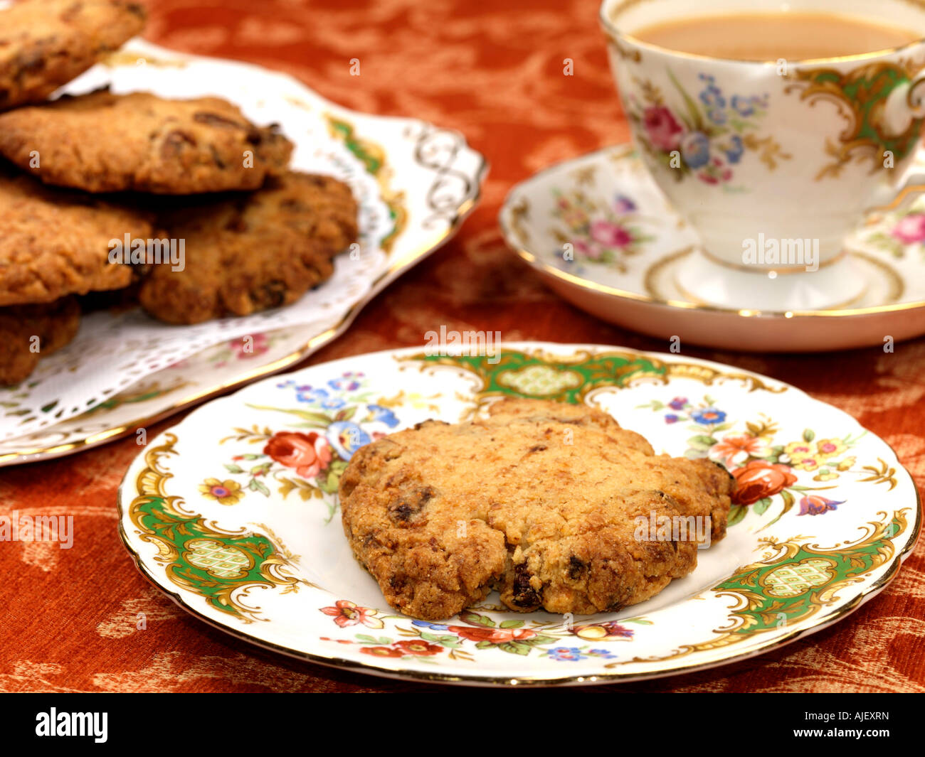 Ginger and Fig Biscuits Stock Photo - Alamy