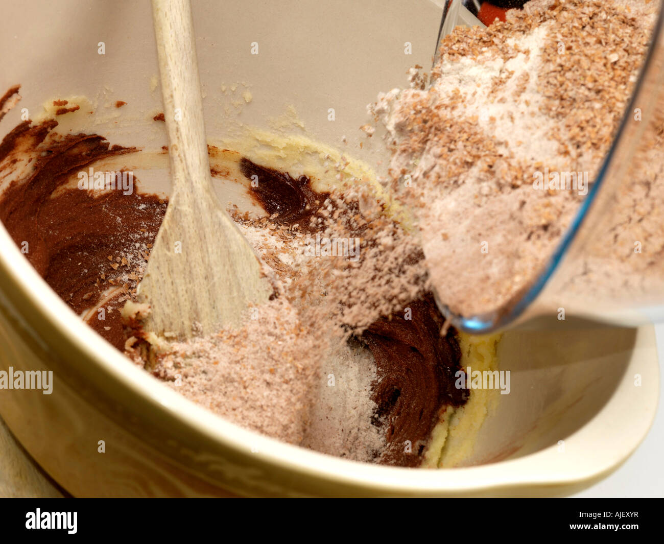 Making Chocolate Biscuits Stock Photo - Alamy