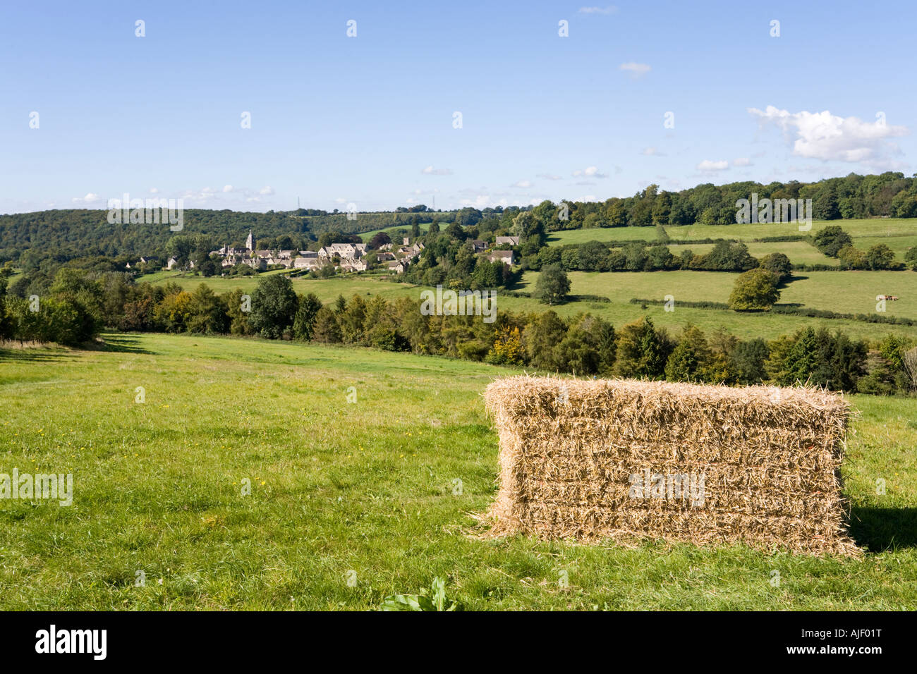 The Cotswold village of Rendcomb, Gloucestershire Stock Photo - Alamy