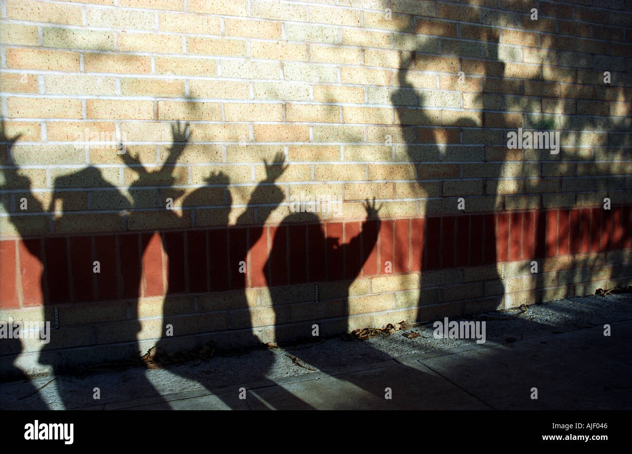 School children shadows playground hi-res stock photography and images ...