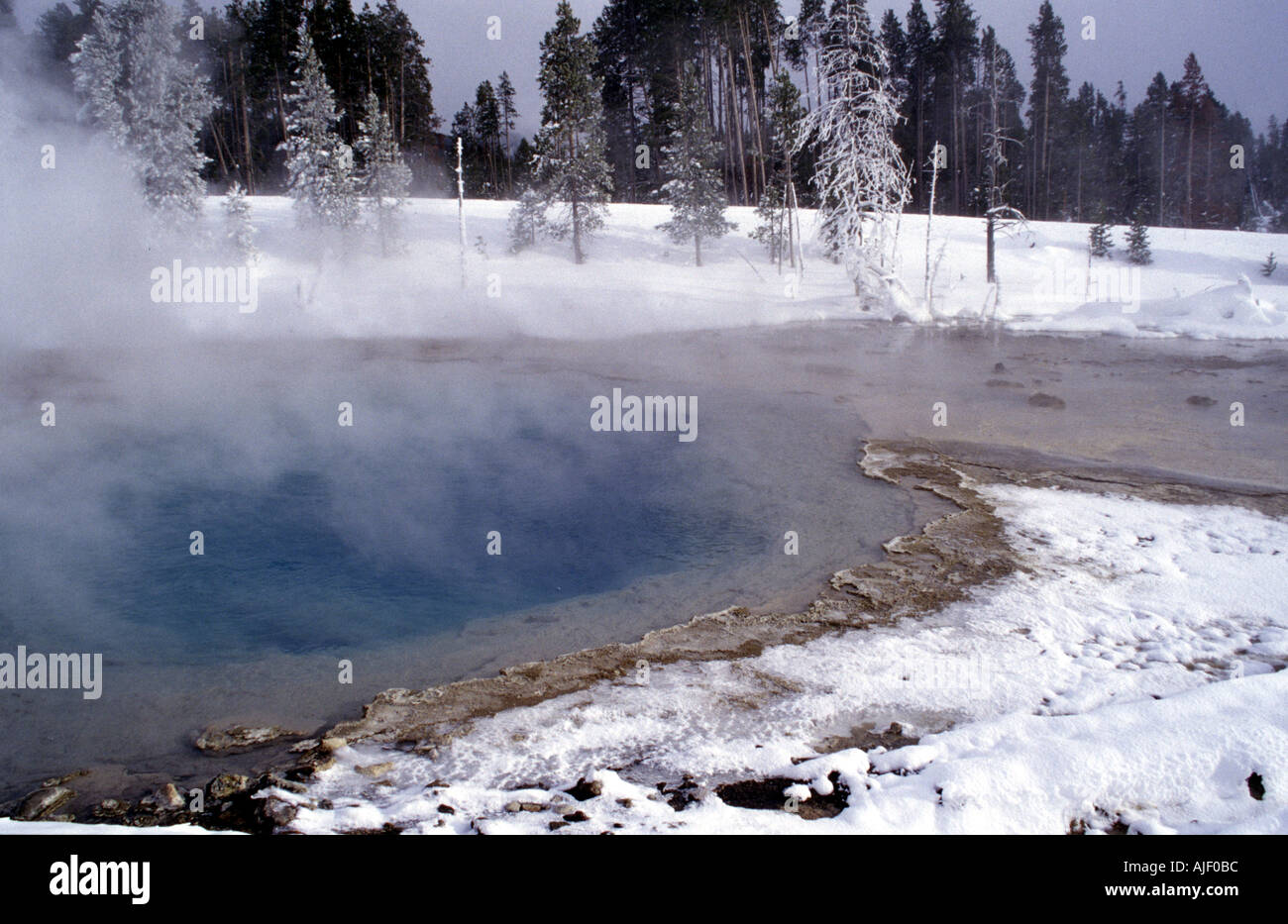 Silex Spring Fountain Paint Pots Yellowstone National Park USA Stock ...