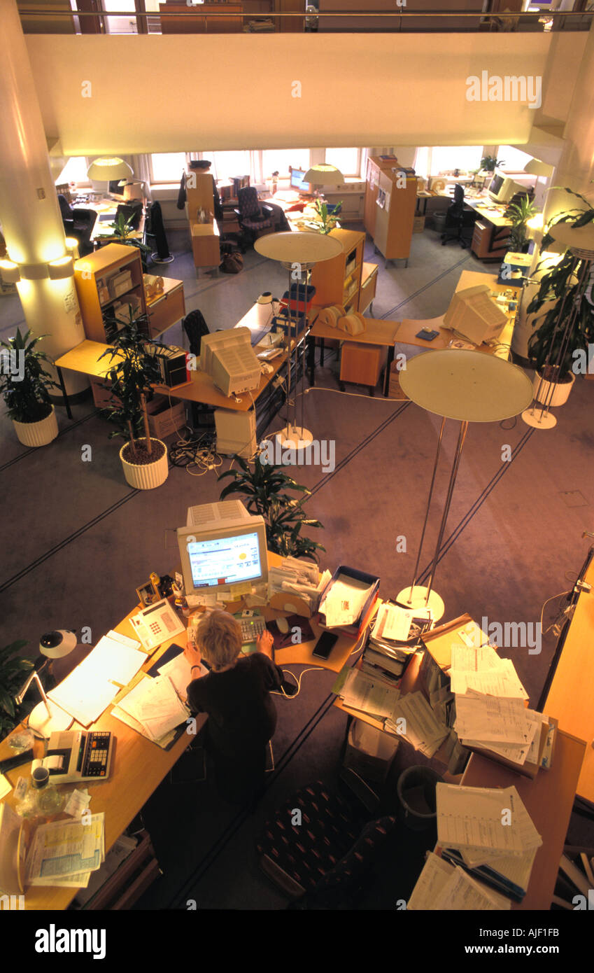 OFFICE WORK INSURANCE COMPANY STOCKHOLM SWEDEN Stock Photo - Alamy