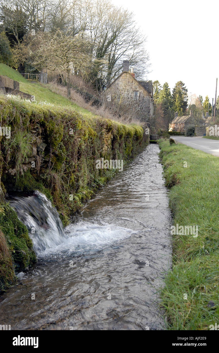 Spring water at Compton Abdale Stock Photo - Alamy