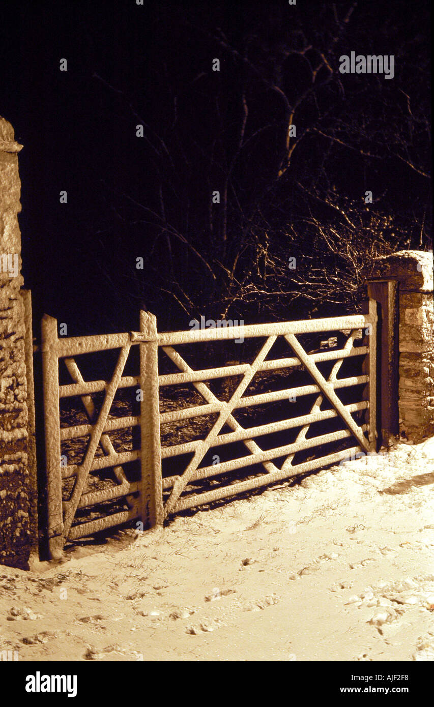 Wooden bar gate Stock Photo - Alamy