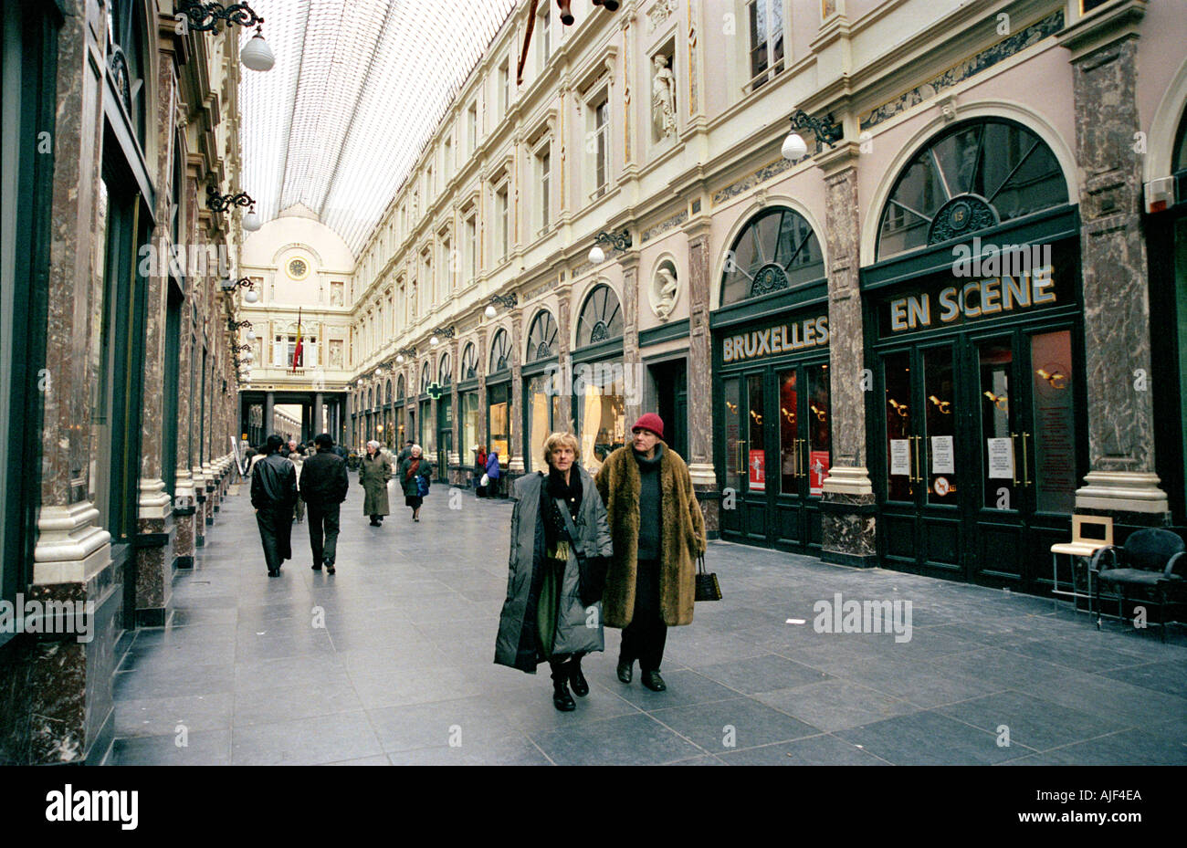 Saint hubert shopping arcade hi-res stock photography and images - Alamy