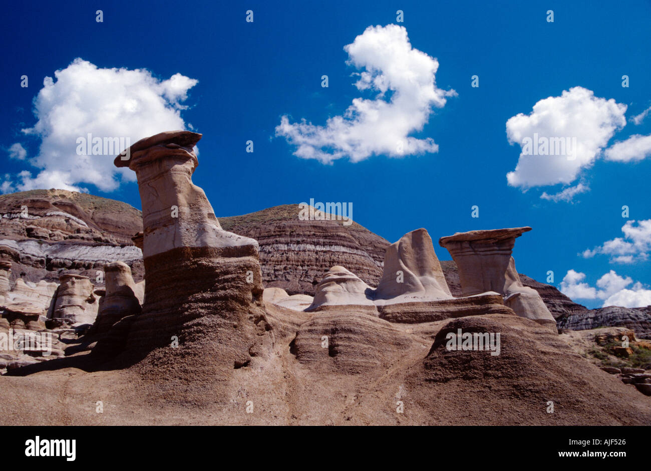 Hoodoos, Alberta, Canada Stock Photo - Alamy
