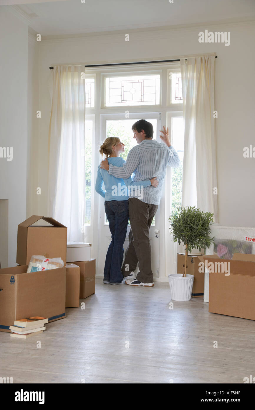 Surrounded by boxes hi-res stock photography and images - Alamy