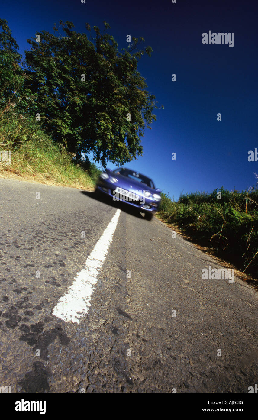 Car low angle road moving hi-res stock photography and images - Alamy