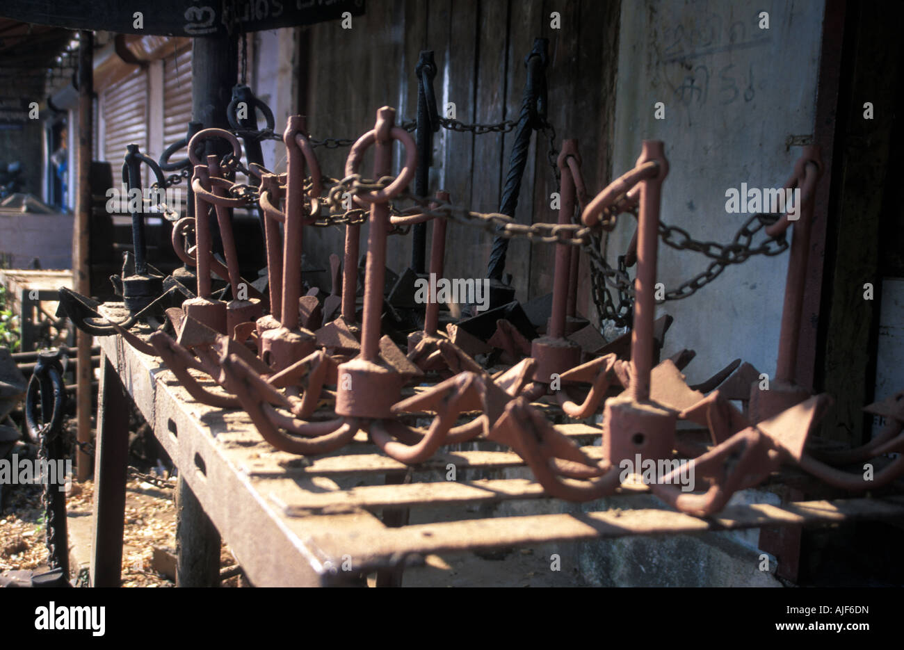 South India Kerela Calicut Boat Building Yard Stock Photo - Alamy