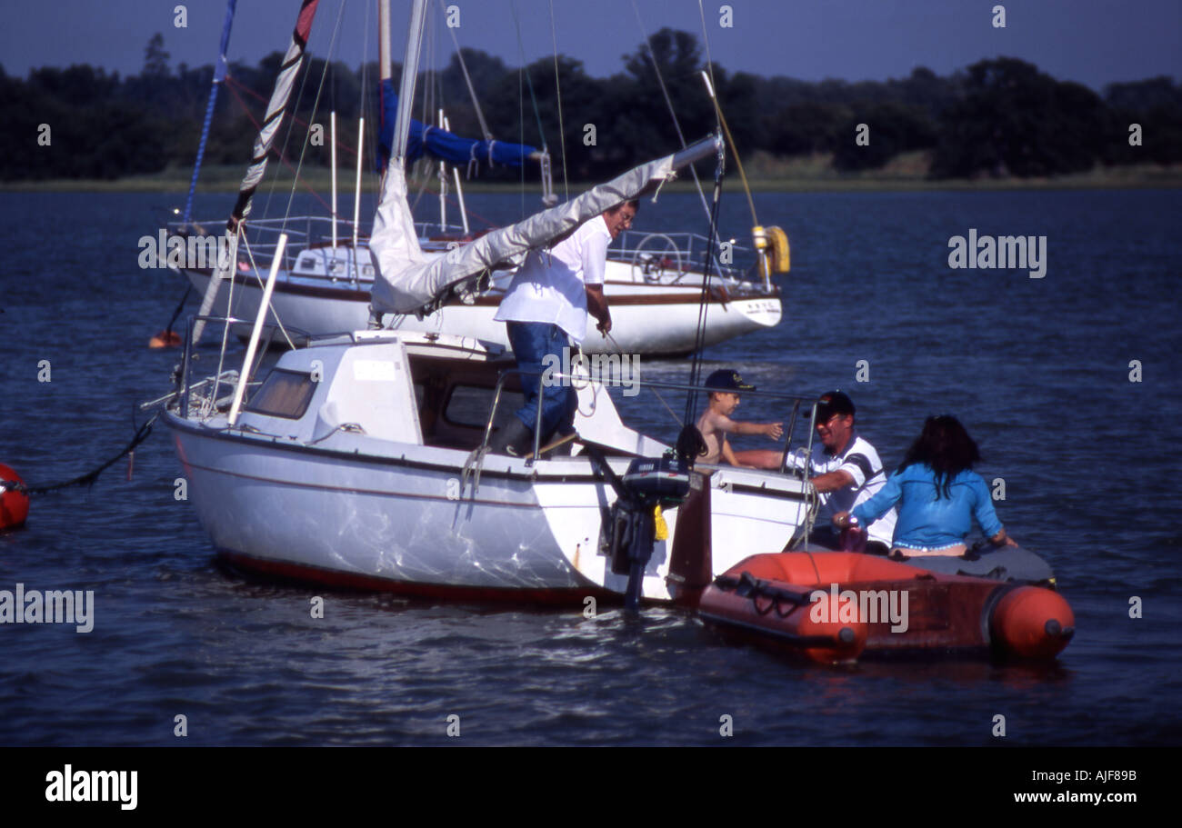 rescuing woman overboard from yacht Stock Photo - Alamy