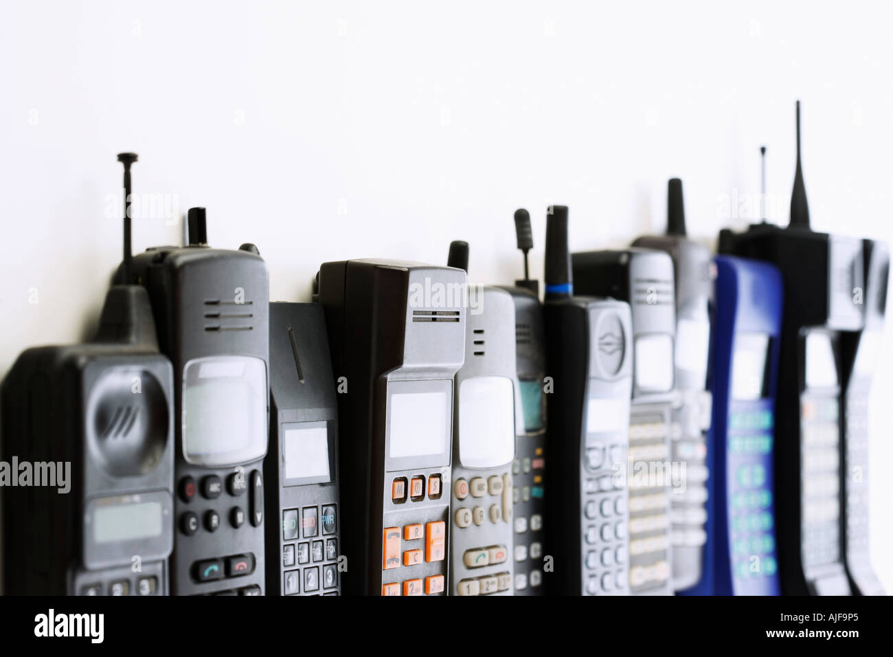 Row of mobile phones Stock Photo - Alamy