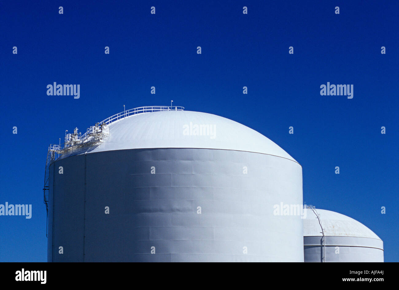 Gas storage tanks Stock Photo - Alamy