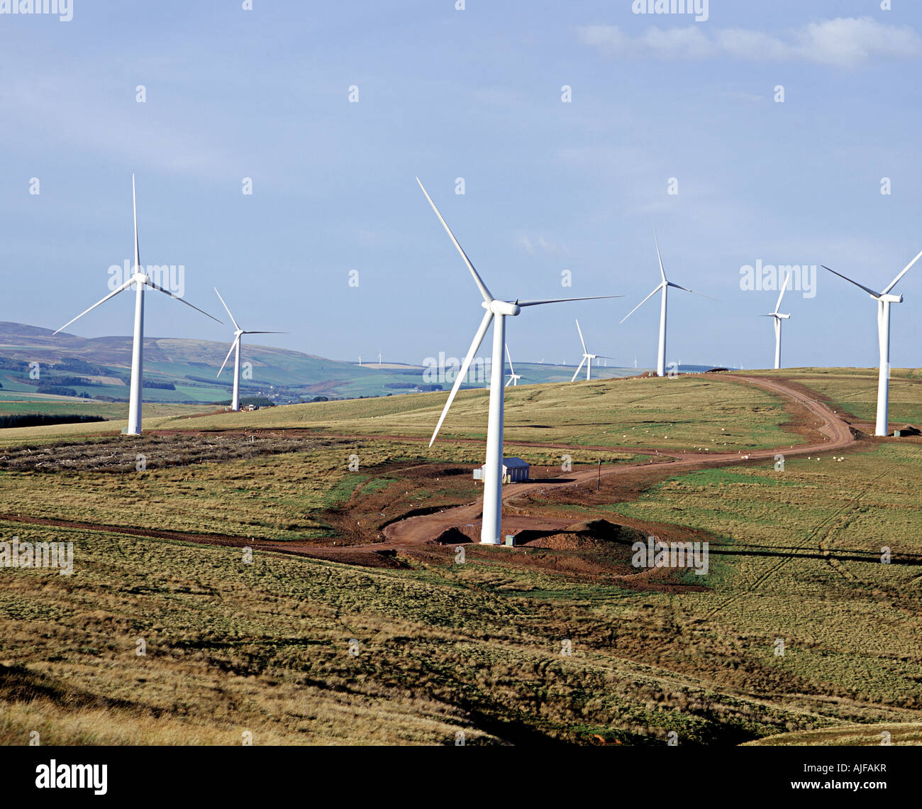 A wind farm Stock Photo - Alamy